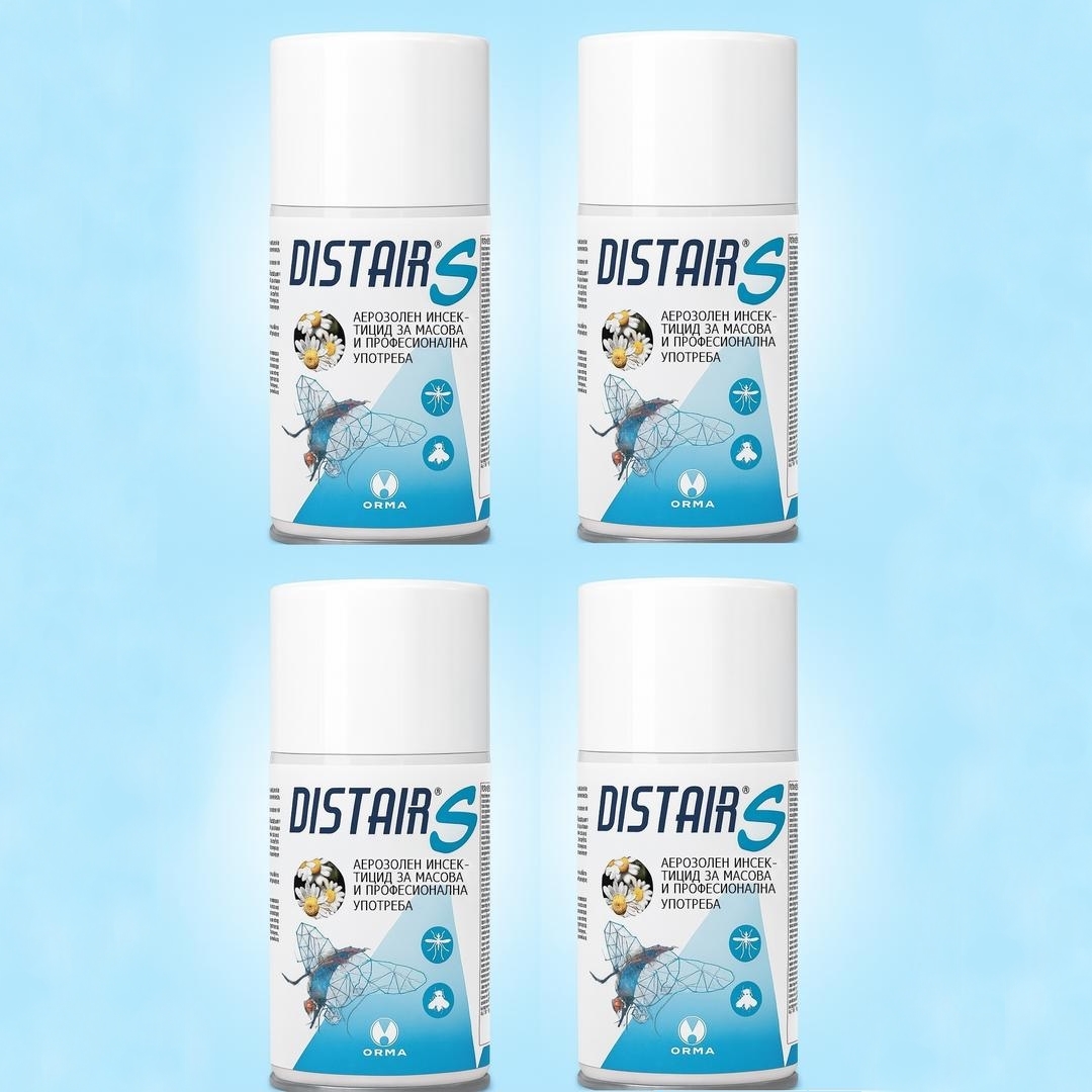 DISTAIR Control – Естествен инсектициден спрей ДистЕър, 4 пълнители x 250мл - kontiki.bg